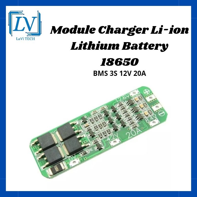 Jual BMS 3S 12V 20A Module Charger Li-ion Lithium Battery 18650 ...