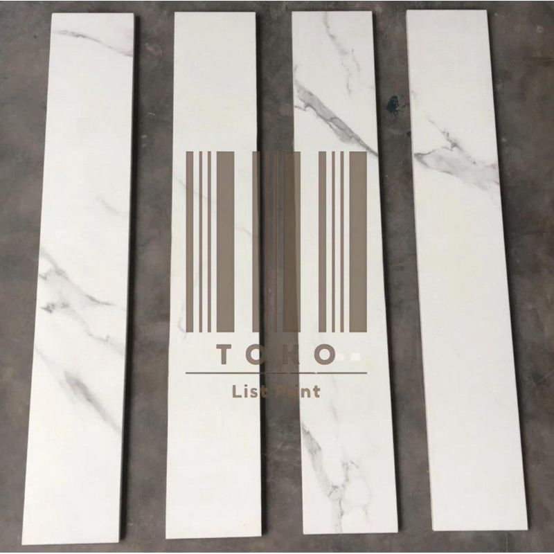 Jual Listplint Granit Motif Marble Carara White atau Putih Marble ...