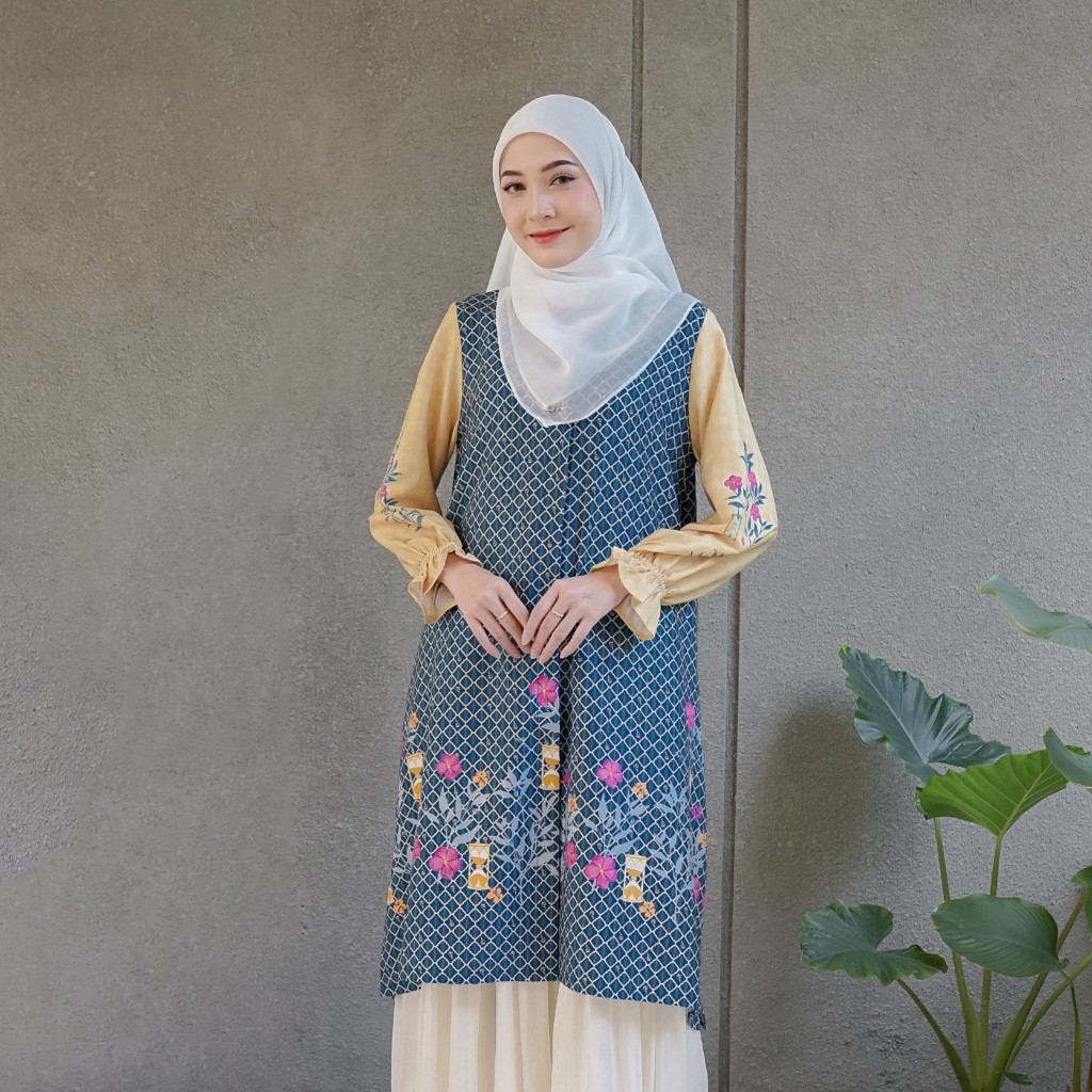Jual Ederra Bahani Tunik / Atasan Wanita / Printed Tunik / Raya ...