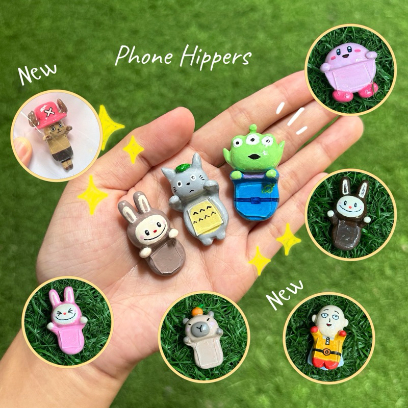 Jual READY STOCK Phone Clay Hippers Labubu, Alien Toy Story, Totoro ...