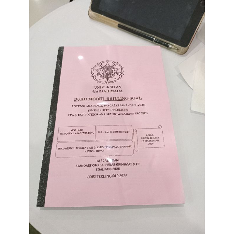 Jual Buku Soal PAPS UGM Preloved TPA Pascasarjana Pasca Sarjana S2 S3 ...