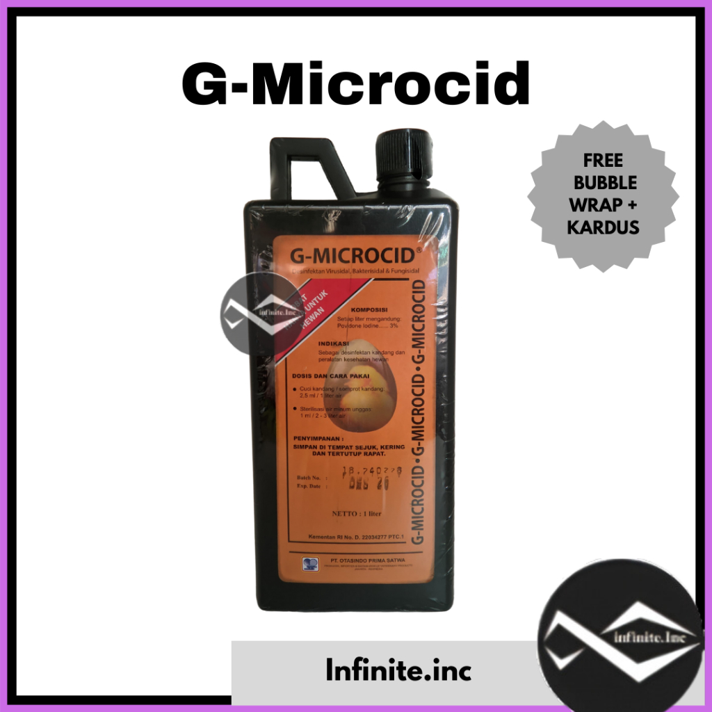Jual G-MICROCID Povidone Iodine G - Microcid Desinfektan Bakteri Virus ...