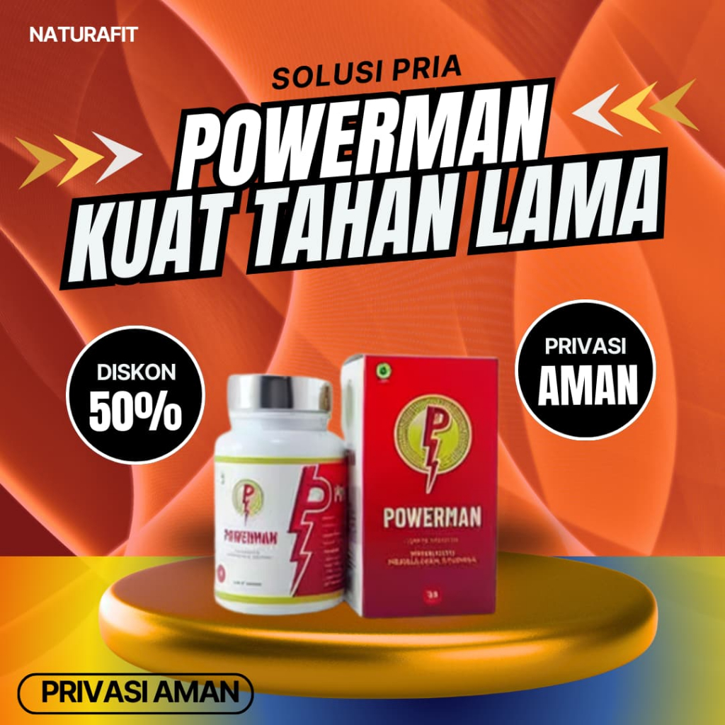 Jual HERBAL PRIA POWERMAN KAPSUL ORIGINAL 100% HALAL OBAT TRADISIONAL | Shopee Indonesia