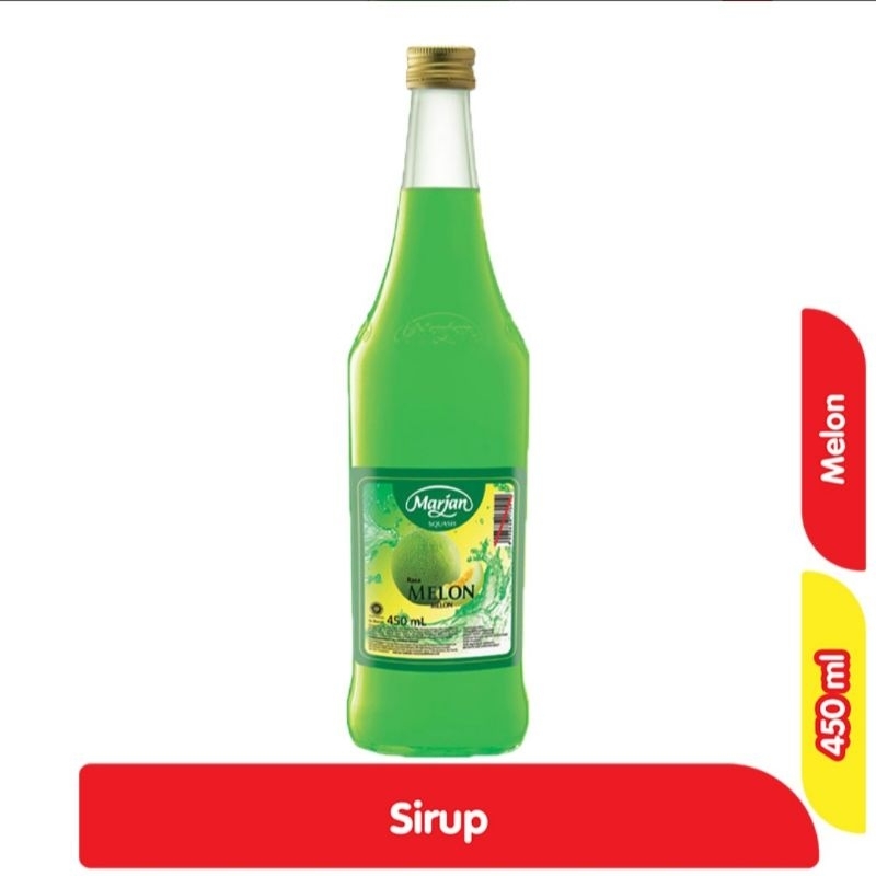 Jual Marjan Squash Melon Botol 450ml | Shopee Indonesia