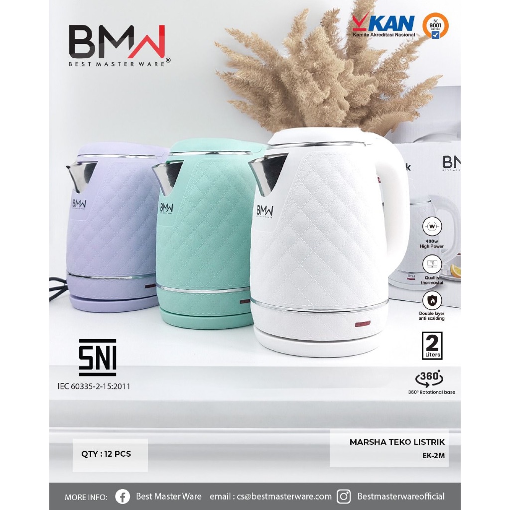 Jual BMW Kitchenware - Teko Air Minum Teko Kettle Electric Kapasitas 2L ...