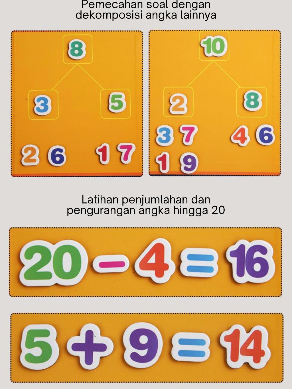 Jual CAHAYA PUZZLE BUKU MAGNETIC ABC BESAR/KECIL & ANGKA 1-20 Mainan ...
