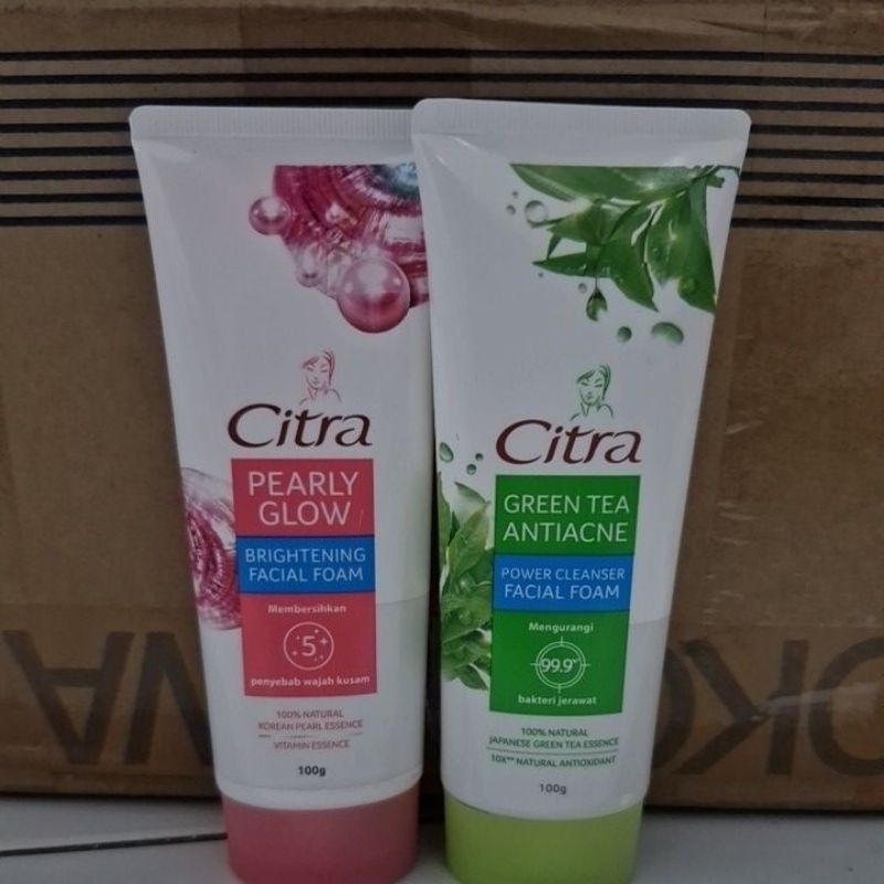 Jual Citra pearly glow facial foam 100ml | Shopee Indonesia
