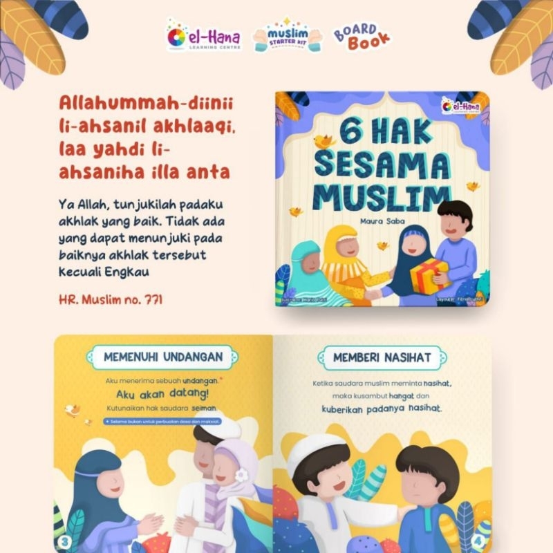 Jual Muslim Starter Kit 6 Hak Sesama Muslim Buku Adab Akhlak Anak by ...