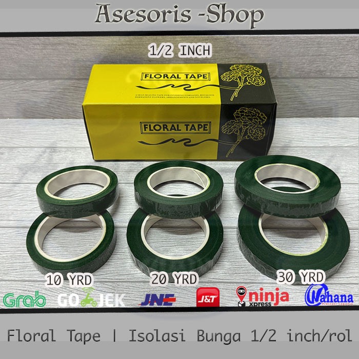Jual SATUAN ECEAN Floral Tape | isolasi Solatip Bunga Warna | Solatip ...