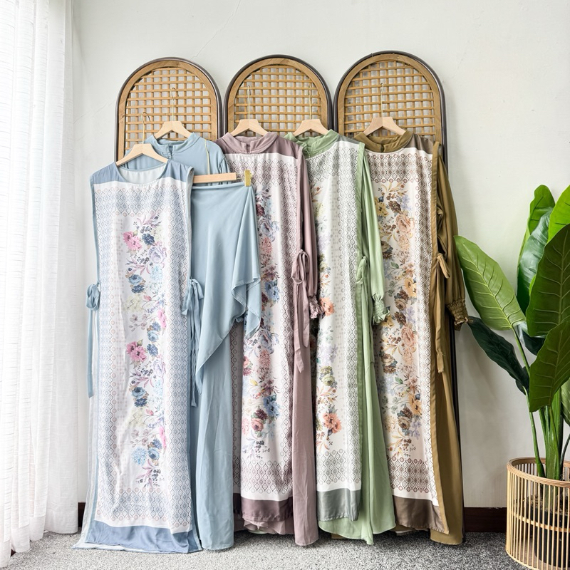 Jual RAYA SERIES HANAYA SET VEST + HIJAB | Shopee Indonesia