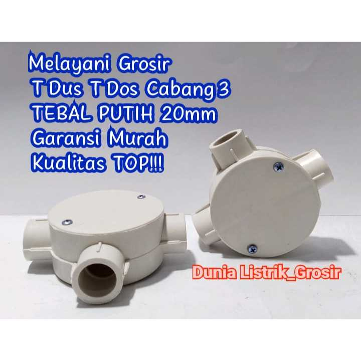 Jual T DUS PUTIH AVATAR CONDUIT CABANG 3 BAHAN SUPER TEBAL SUPER MURAH ...