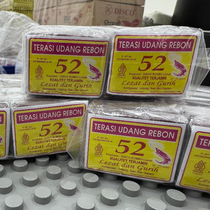 Jual Terasi Udang Rebon 52 bungkus kecil per 1 pak - Terasi Merah Super ...