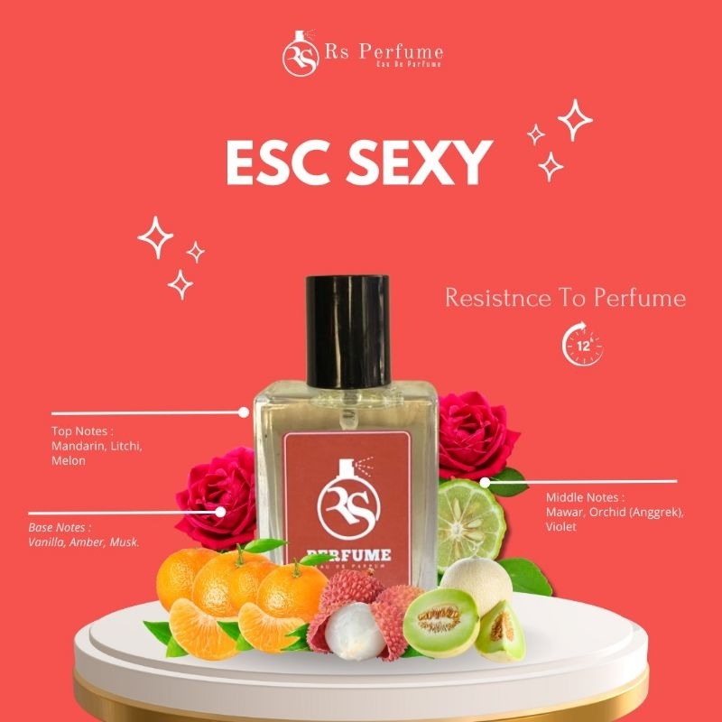 Jual RS Perfume Escada Sexy Minyak Wangi Tahan Lama Seharian | Shopee ...