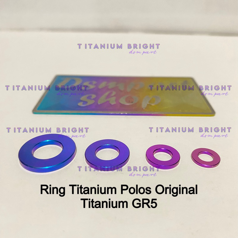 Jual Ring Baut Titanium M5 M6 M8 M10 Model polos Original Titanium GR5 ...
