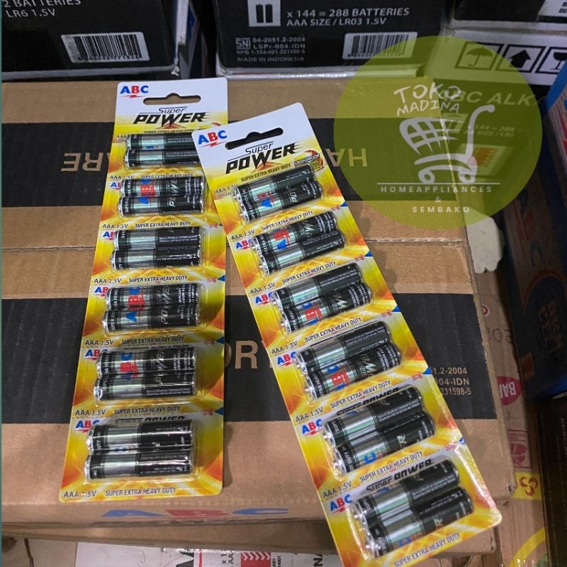 Jual Baterai ABC R03 SPW | ABC Superpower AAA | ABC A3 | Baterai remote ...