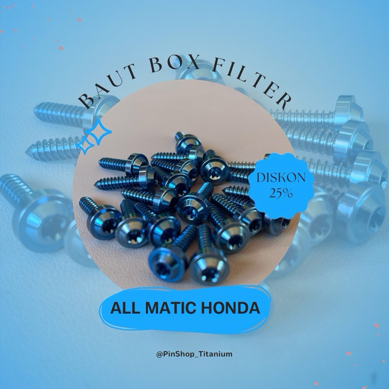 Jual Baut Titanium Box Filter All Matic Honda | Shopee Indonesia