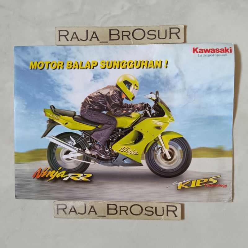 Jual Poster brosur katalog leaflet jadul lawas Kawasaki Ninja 150RR 2002 6speed 2Tak 2T | Shopee ...