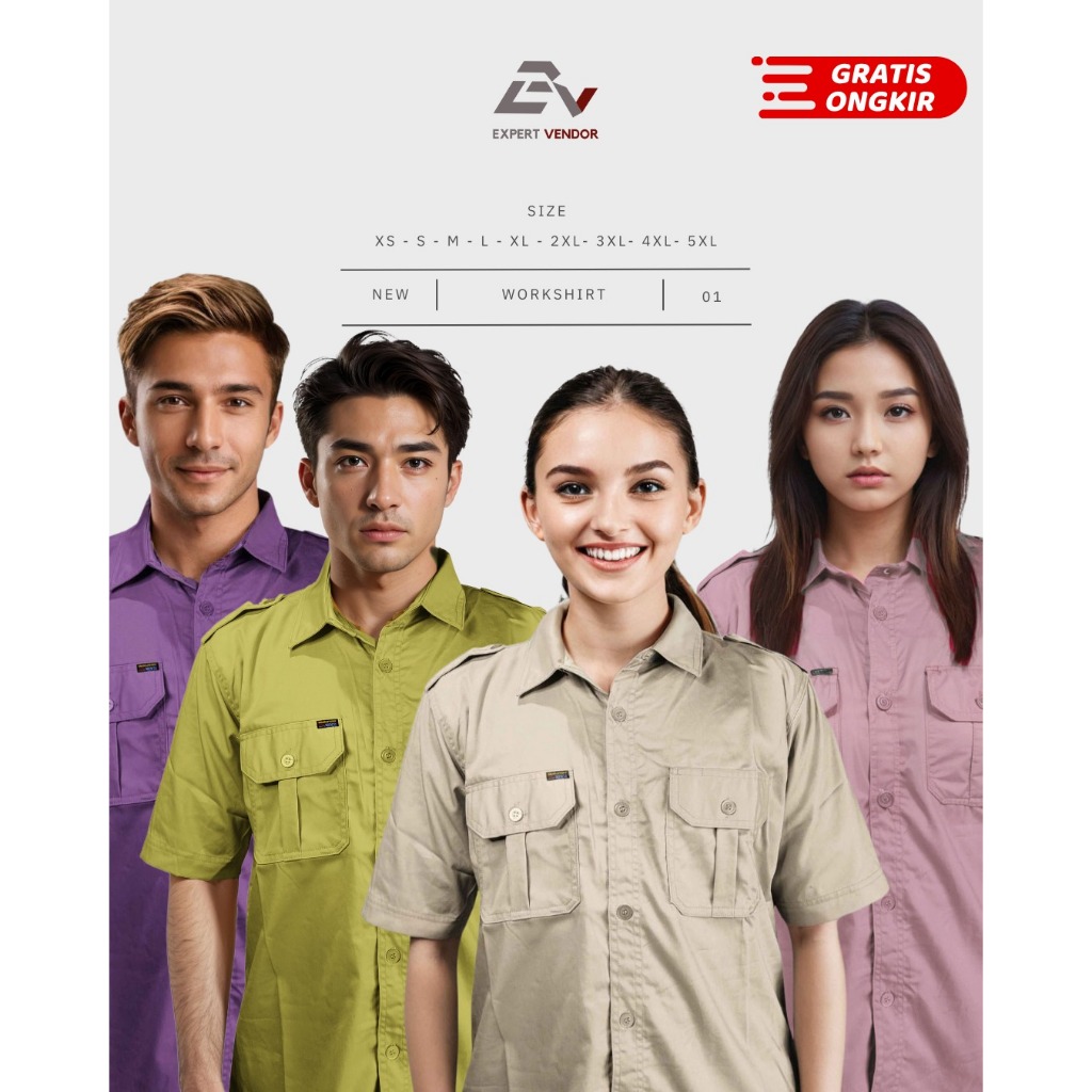Jual BAJU POLOS BASIC / Kemeja Lapangan/ Outdoor / PDL/ PDH Pendek ...