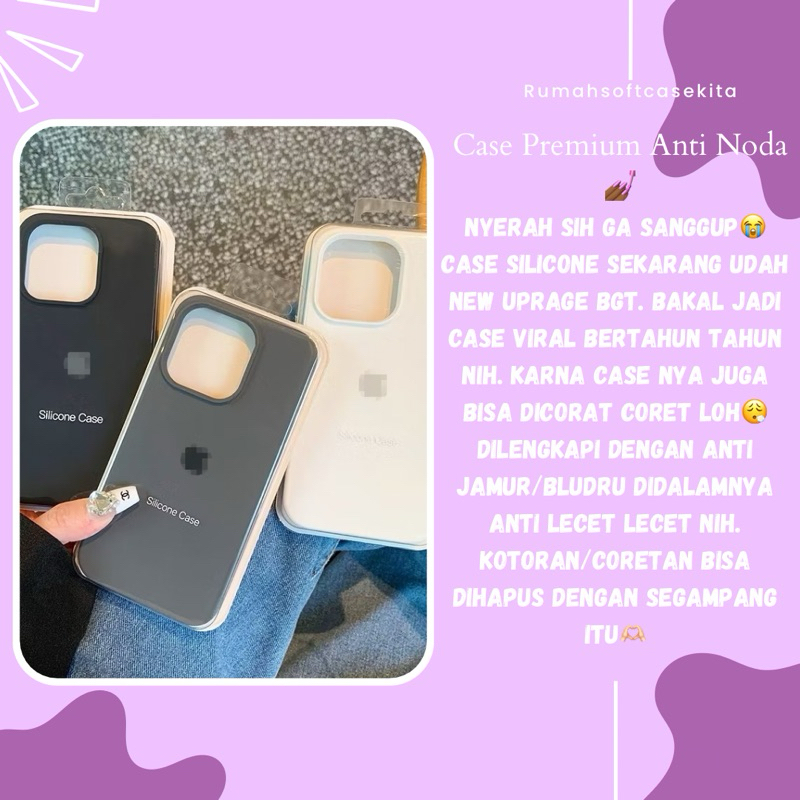 Jual CASE PREMIUM SILICONE ANTI NODA 6/6S 6S/6S+ 7/8/SE 7+/8+ X/XS XR XSMAX 11 11PRO 11PROMAX 12 ...