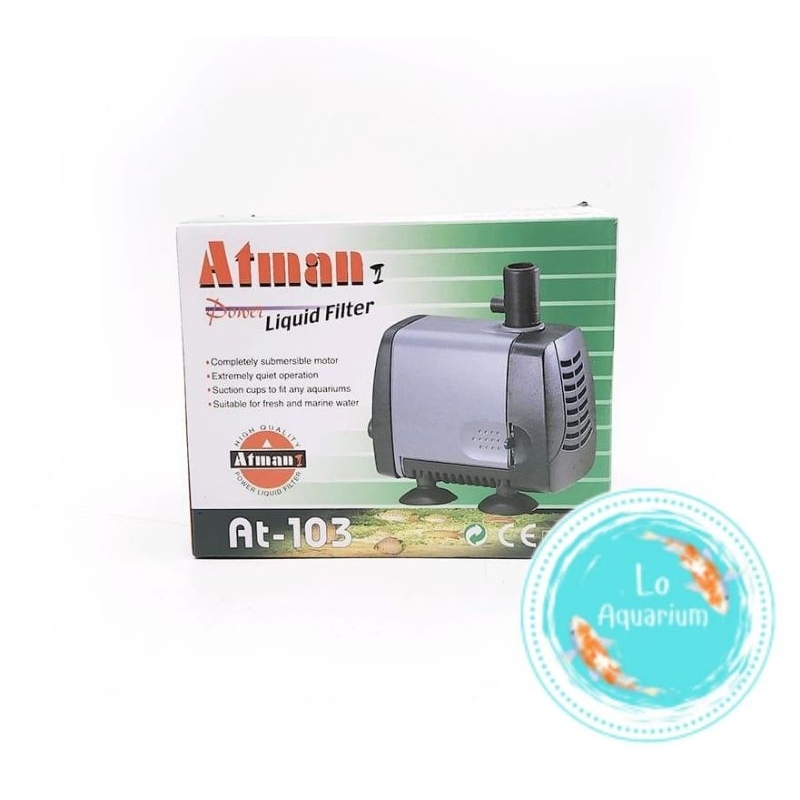 Jual Atman AT 103 Pompa Air Celup Low Watt Aquarium Kolam | Shopee ...