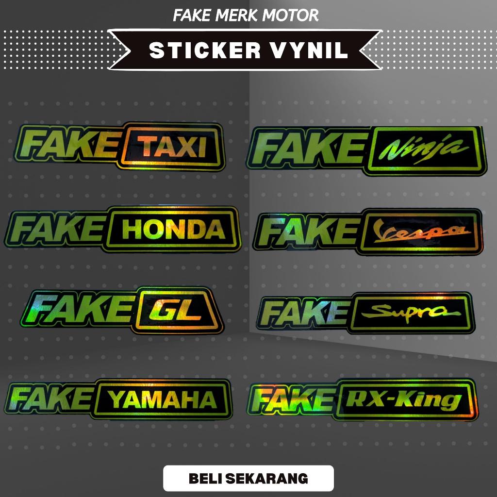 Jual Sticker Viral FAKE Taxi-H*nda-Y*m*ha-L*xi-V*r*o-F*zr-A*rox-V*spa-V ...