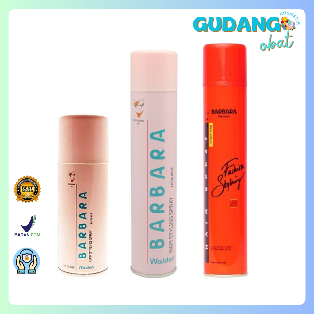 Jual Barbara Hair Styling Spray 150 Ml, Pink 450 Ml, Merah 450 Ml ...