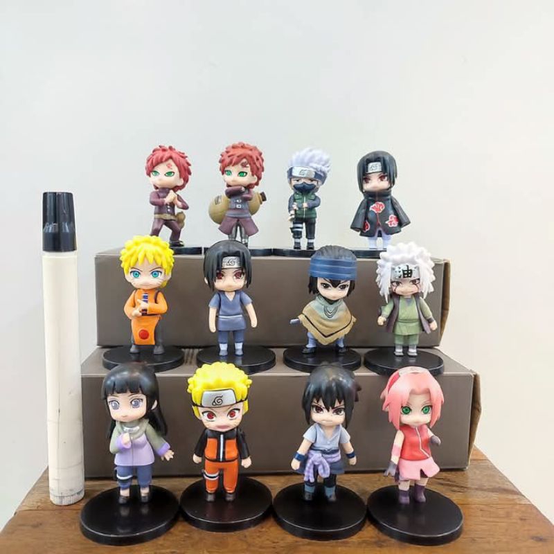 Jual mainan figure mini statue naruto deidara tsunade shikamaru rock ...