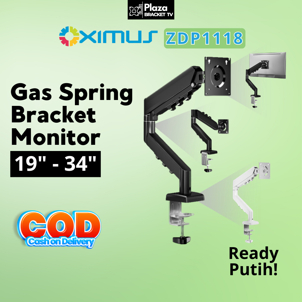 Jual Bracket Arm Monitor Oximus ZDP1118 19-34 Inch Gas Spring | Shopee ...