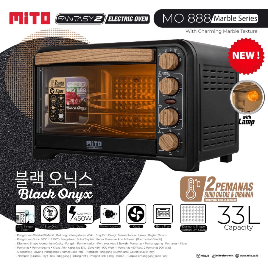 Jual MITO Oven Listrik MO888 33L Low Watt | Shopee Indonesia