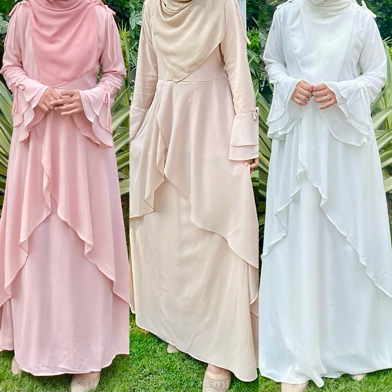 Jual Aurela Dress | Dress Pita | Gamis Idul Fitri | Dress Lebaran 2025 ...