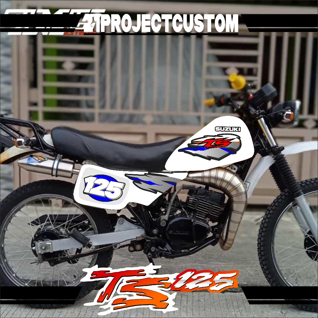 Jual 04 STICKER STRIPPING SUZUKI TS 125 VARIASI NEW KALCER BAHAN VINYL ...