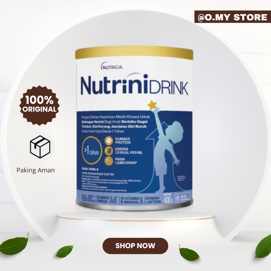Jual Nutrini Drink Powder Vanila 400 Gram (1 Pcs) - kemasan baru ...