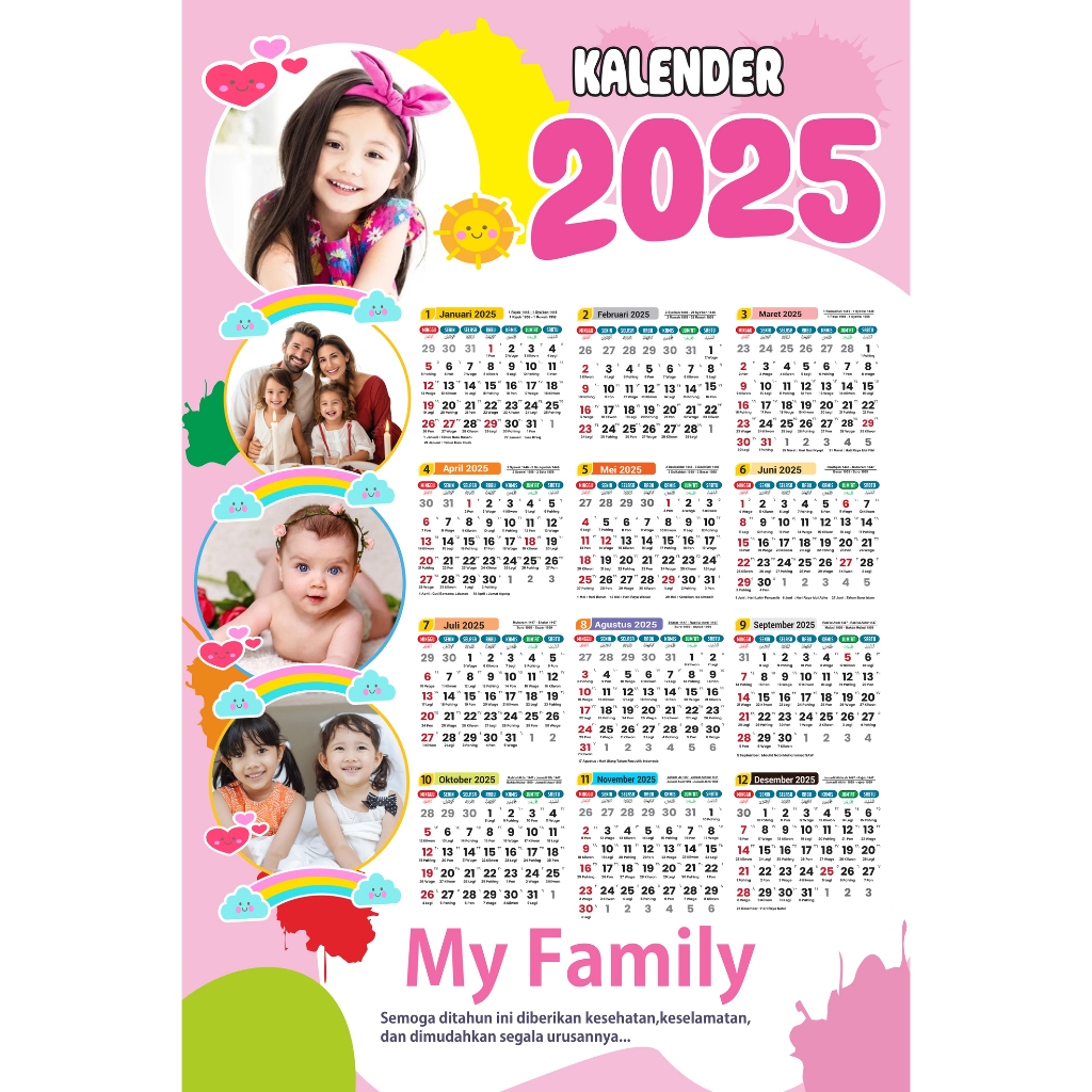 Jual PROSES CEPAT NEW Kalender Custom Foto 2026 Uk A3+ | Shopee Indonesia