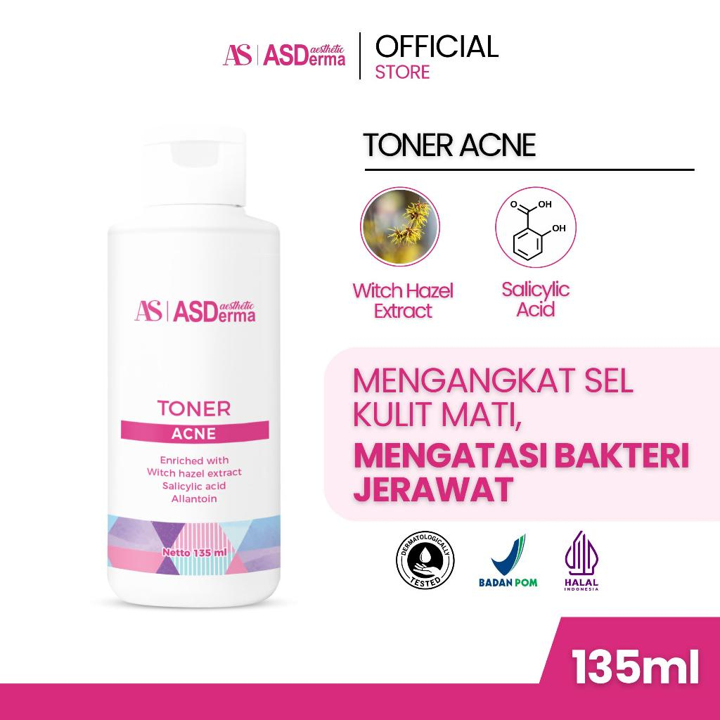 Jual Asderma Aesthetic Toner Acne 135ML & 100ML | Shopee Indonesia