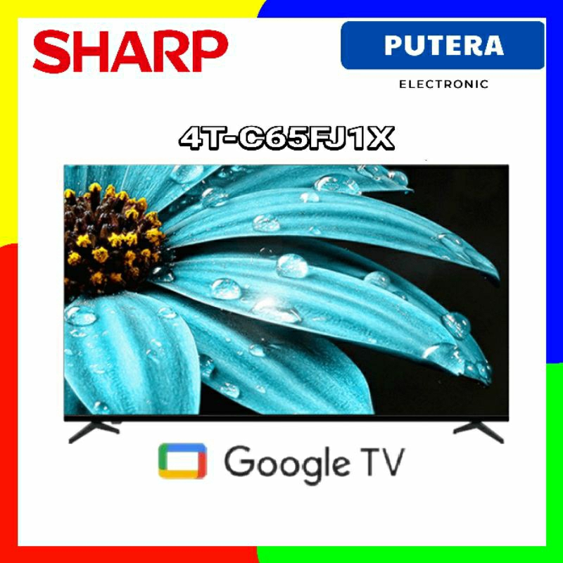 Jual SHARP GOOGLE TV 65 inch 4K UHD 4T-C65FJ1X series 2024 C65FJ1X / FJ1X | Shopee Indonesia