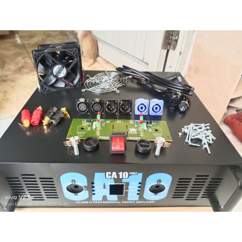 Jual BOX POWER AMPLIFIER CA 10 MINI + full asesoris box ampli MINI CA10 | Shopee Indonesia