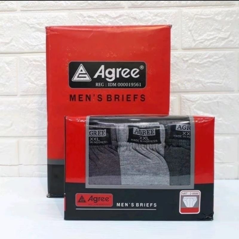 Jual Isi 3 Pcs - Celana Dalam Pria Boxer Cd Pria Sempak Laki Laki AGREE ...