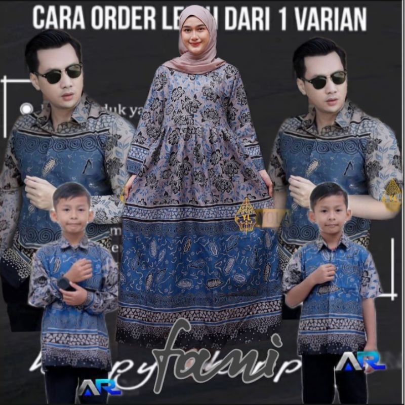 Jual BAJU BATIK COUPLE KELUARGA MOTIF GODONG GEDANG SIZE M L XL XXL ...
