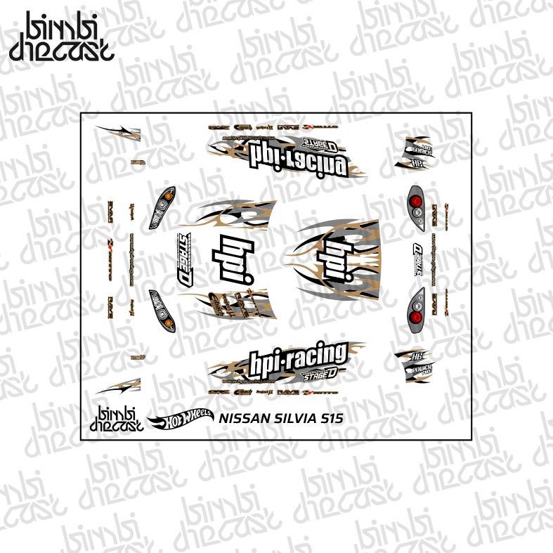 Jual Decal Hotwheels Nissan Silvia S15 HPI Transparan | Shopee Indonesia
