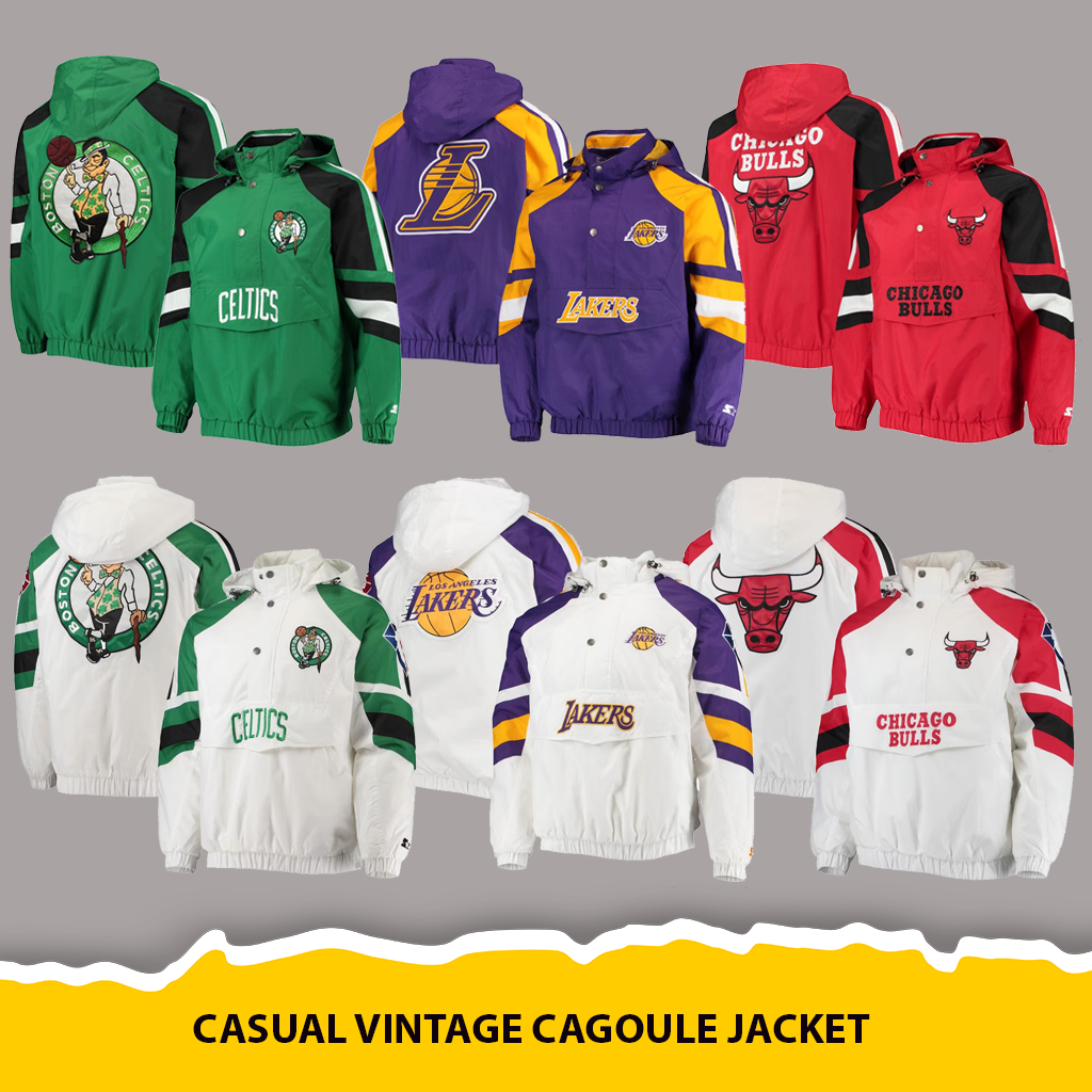 Jual JUMPSHOT Jaket Cagoule Anorak Basket Lakers Full Bordir Pria ...