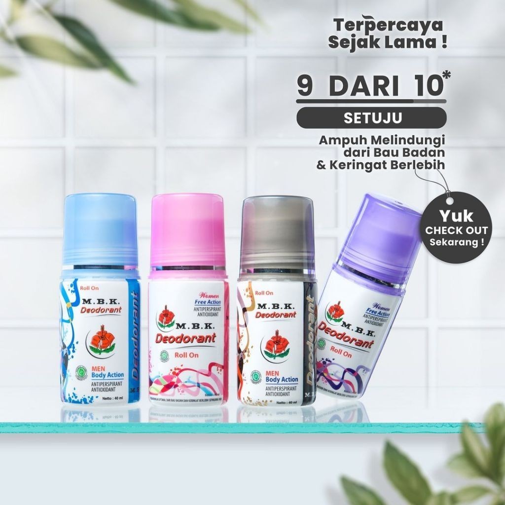 Jual MBK Deodorant Roll On 40ML All Varian | Shopee Indonesia