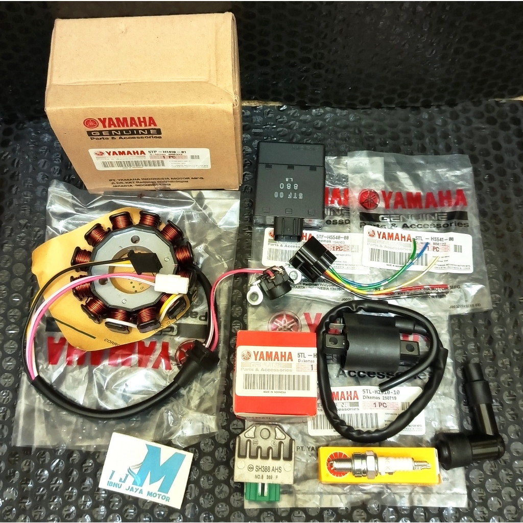 Jual Paket Pengapian 7 Item Spull spull ASSY set Vega R New Jupiter Z ...