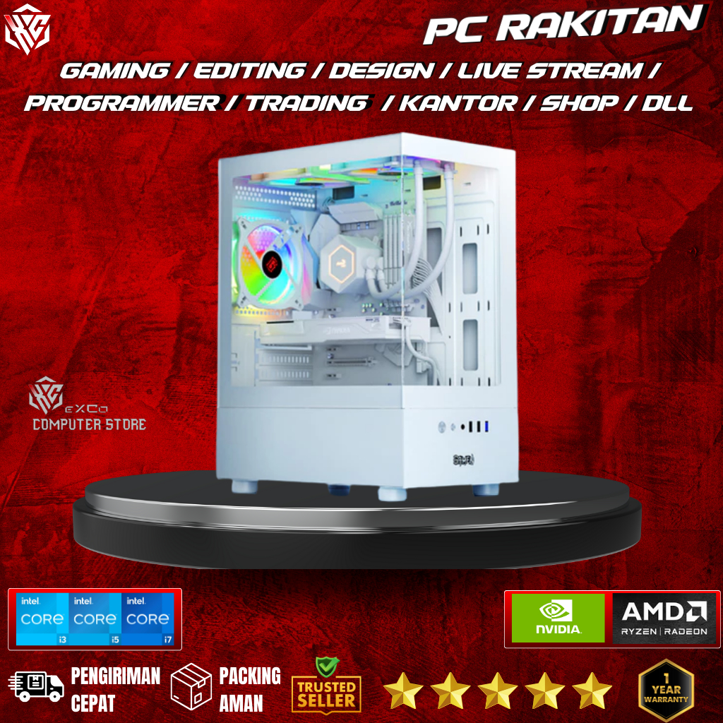 Jual PC/CPU/Komputer Rakitan - Intel Core i7 - RAM 16GB - SSD 256GB - VGA 4GB DDR5 | Gaming ...
