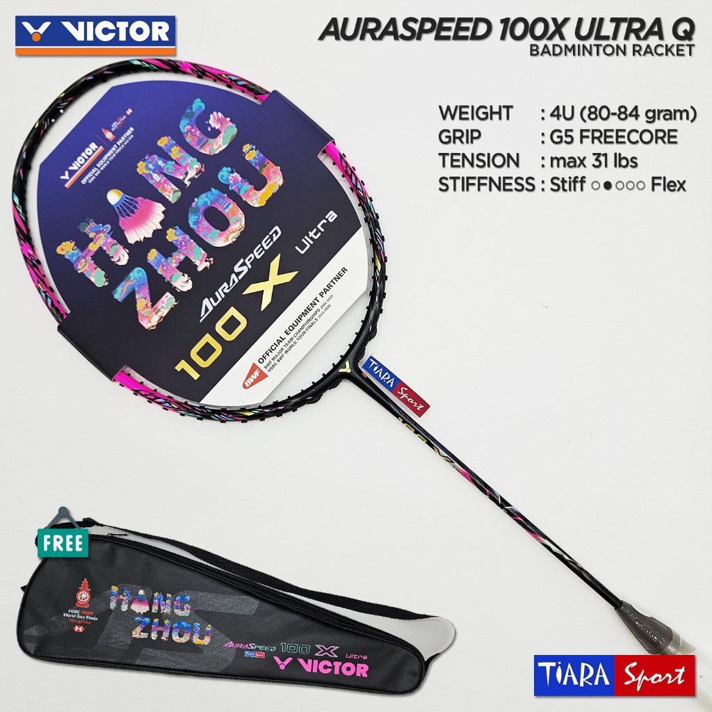 Jual Raket VICTOR Auraspeed 100X Ultra - Pink - 3U G5 Freecore ...