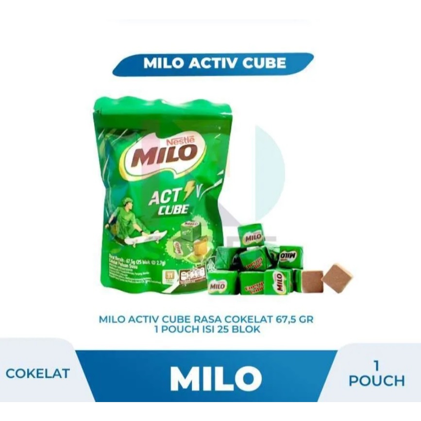 Jual Milo Activ Cube Rasa Cokelat Isi 25 Mini Cube | Shopee Indonesia