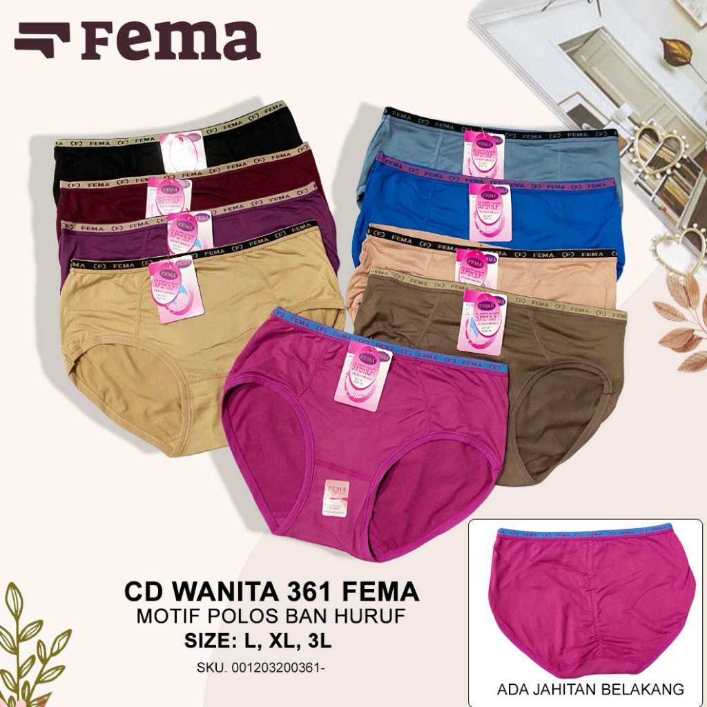 Jual FEMA Ecer 3 pcs CDW Terlaris 393/361 Katun Polyester/388 Terbaru ...