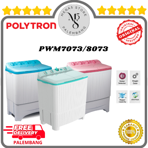 Jual Mesin Cuci Polytron 2 Tabung PWM7073 / PWM8073 Mesin Cuci 2 Tabung ...