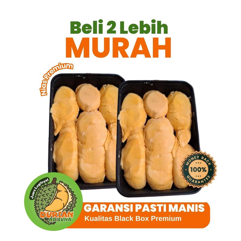 Jual Paket 2 Box Durian Nias 500gr Frozen - Rasa Manis | Shopee Indonesia