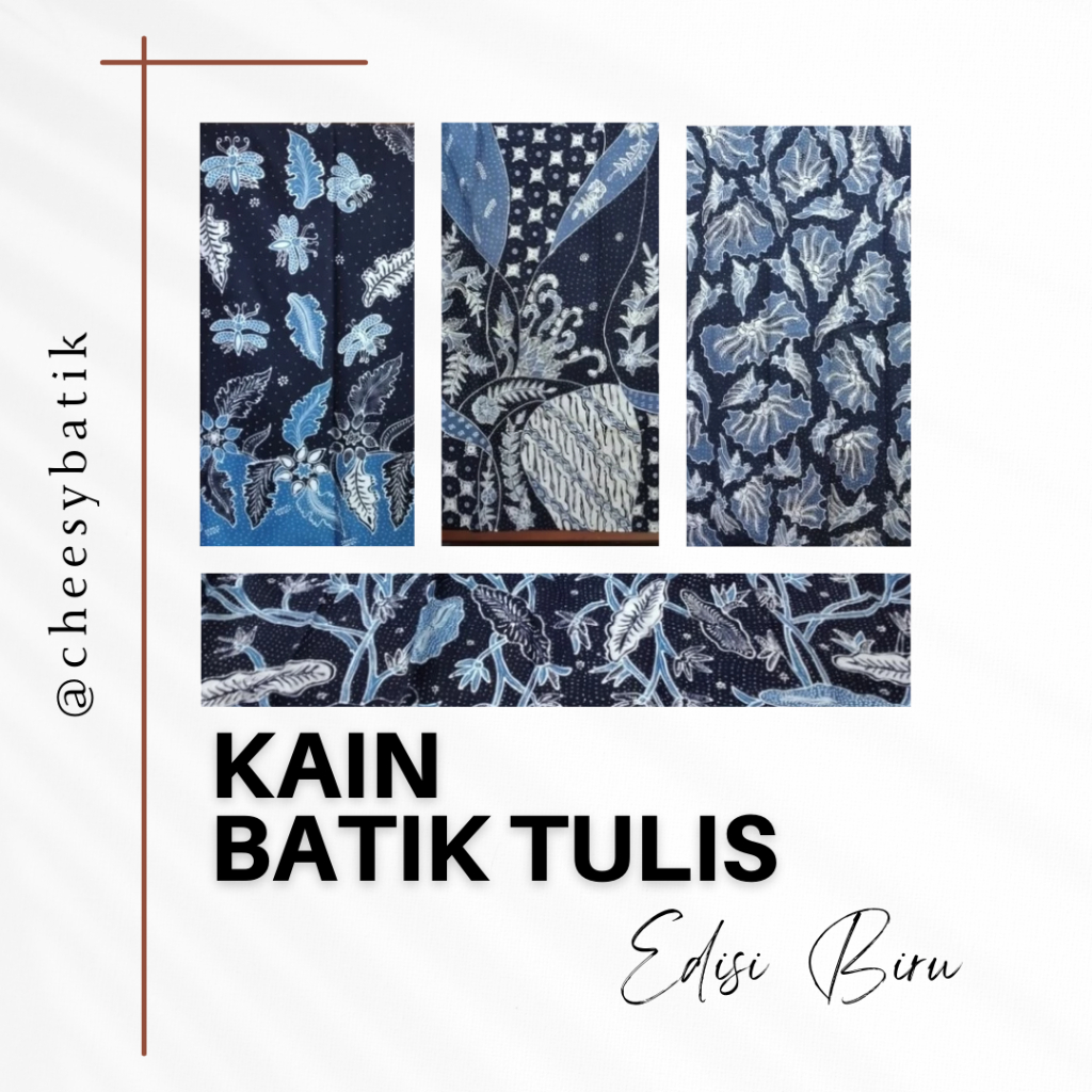 Jual Kain Batik Tulis Warna Biru | Shopee Indonesia