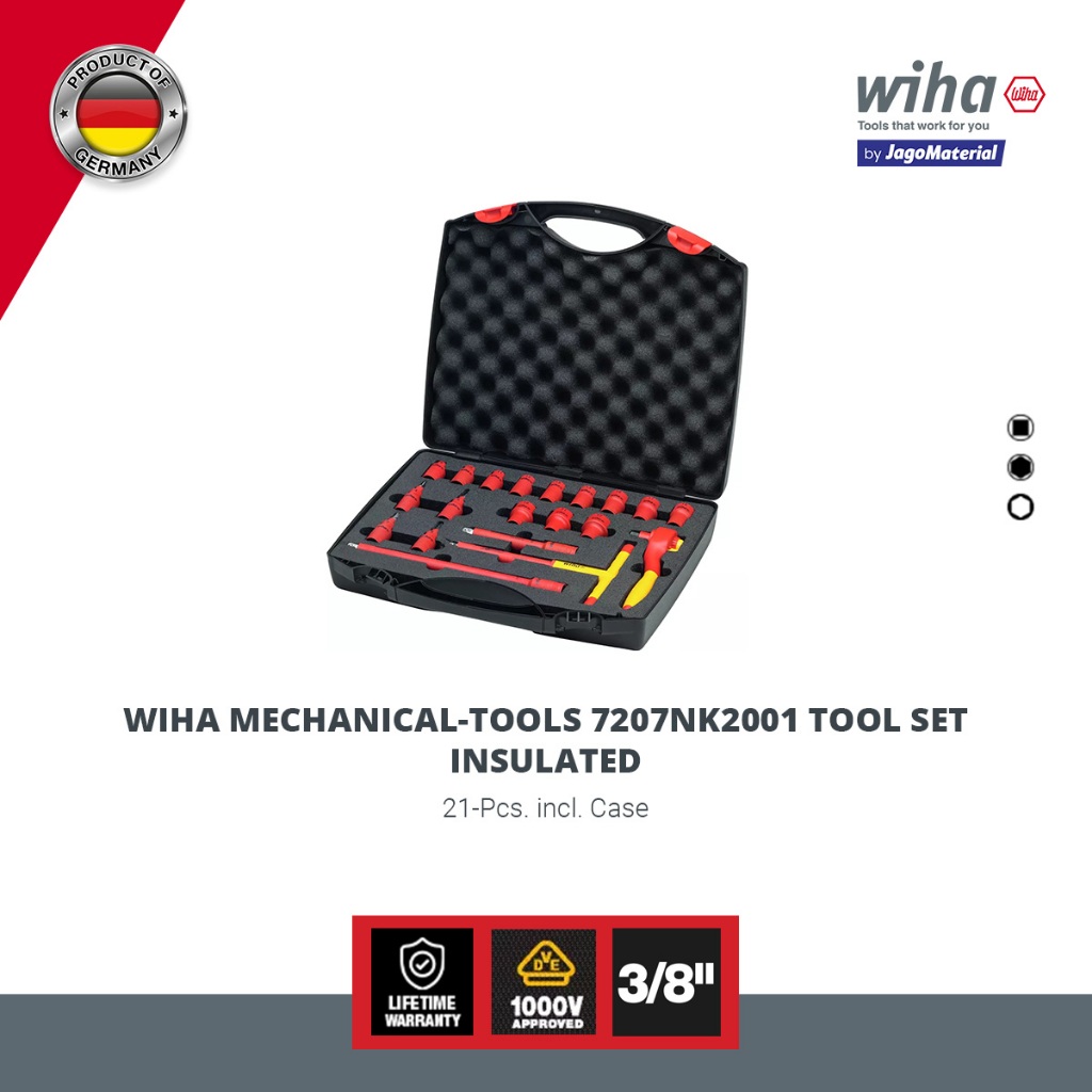 Jual Wiha Insulated Mechanical-Tools 7207NK2001 Tool Set Insulated ...